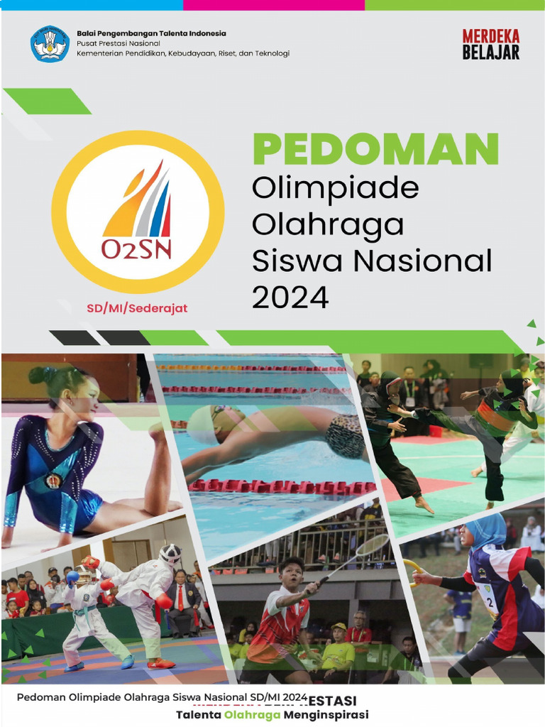 Pedoman O2SN Renang SD 2024 | PDF