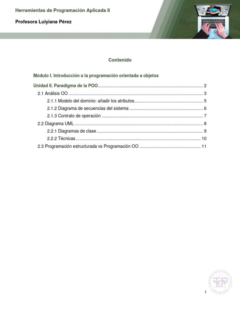 Paradigma de Programación Orientada a Objetos | PDF | Lenguaje de ...