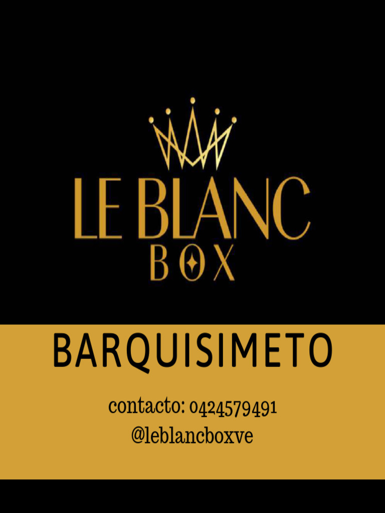 Le Blanc Box Catalogue | PDF