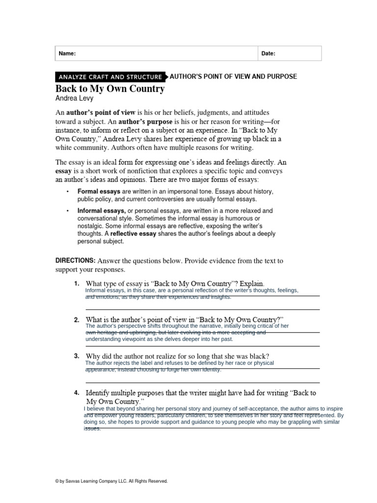Essay structure | PDF | Essays | Narration