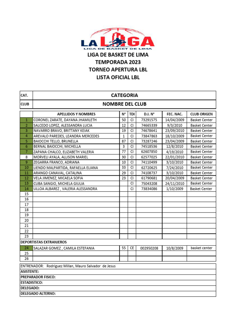 Formato de Lista-2 | PDF
