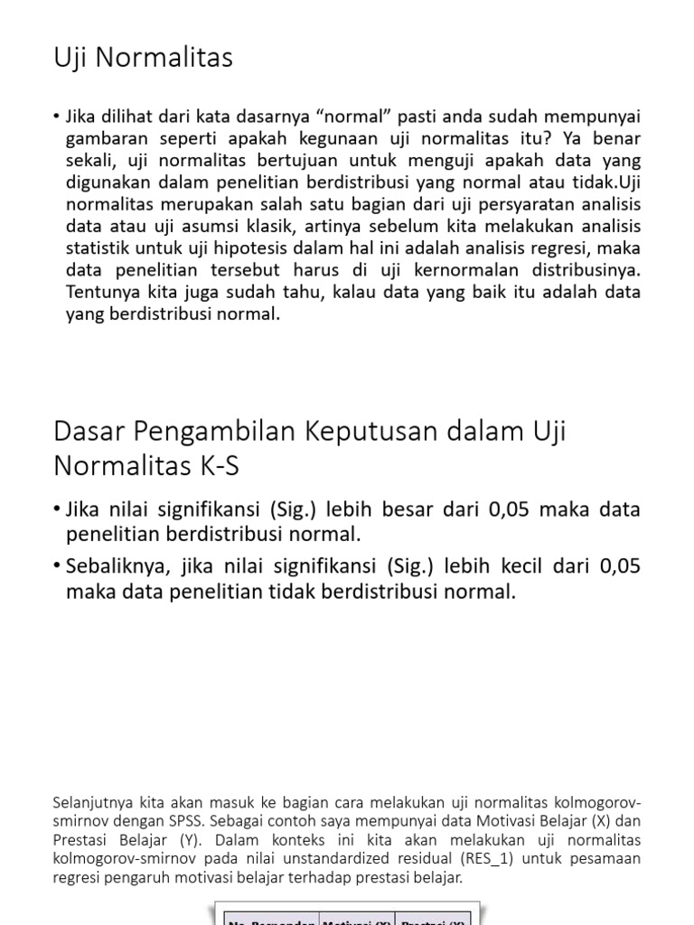 Uji Normalitas | PDF