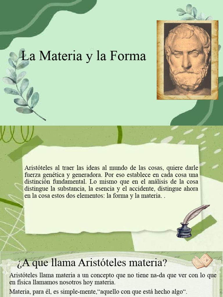 Materia y Forma según Aristóteles | PDF | Aristóteles | Importar