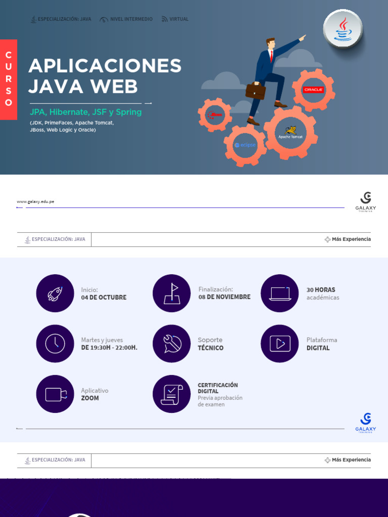 Temario - Aplicaciones Java Web | PDF | Java (lenguaje de programación) | Vuelo salvaje