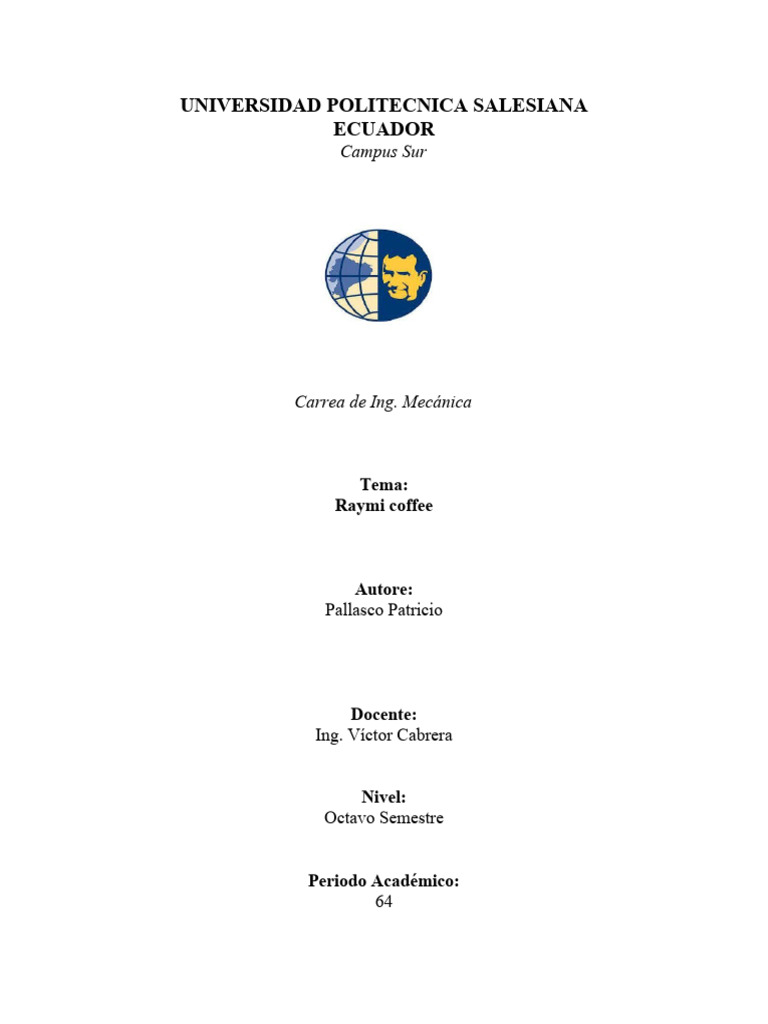 Raymi Coffee | PDF | Ecuador | café