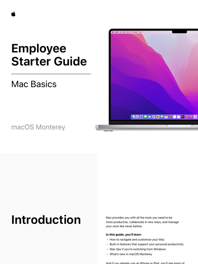 Mac Basics for New Employees | PDF | Finder (Software) | Mac Os