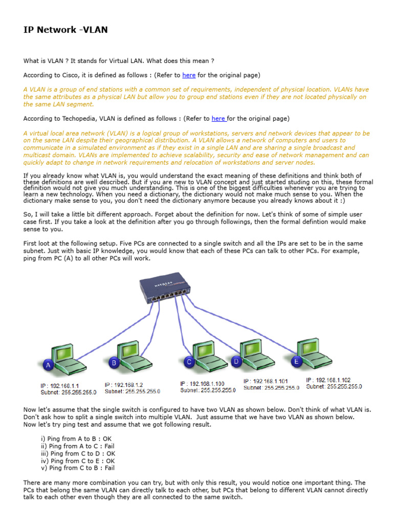 ShareTechnote VLAN | PDF | Computer Network | Local Area Network