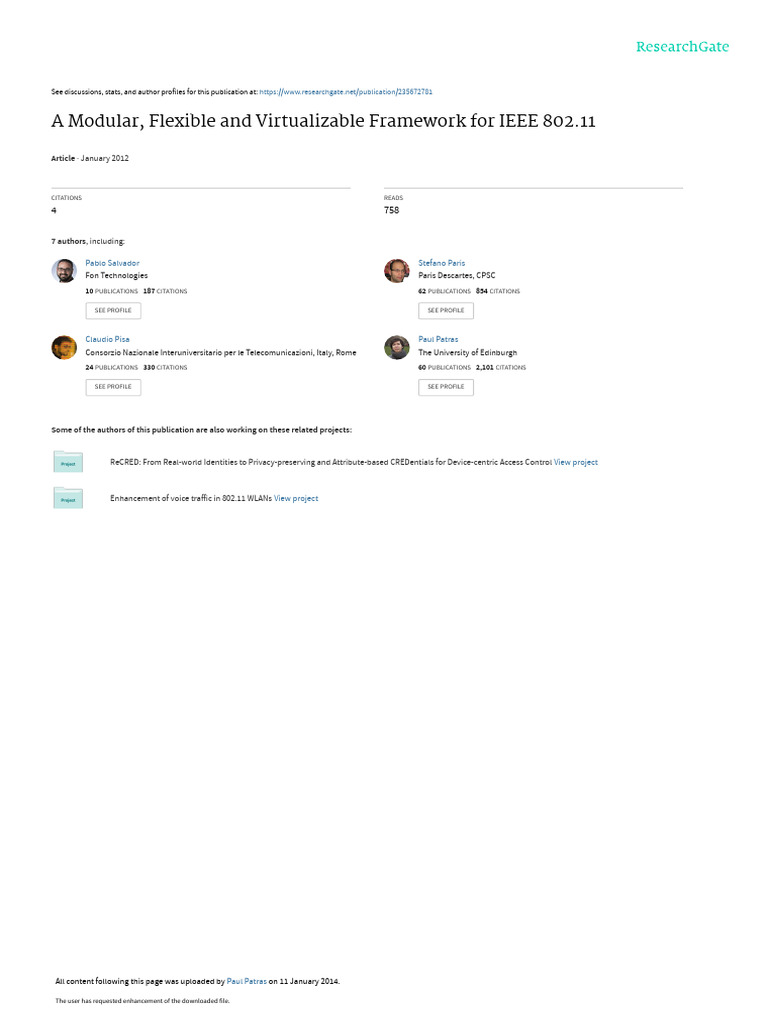 A Modular Flexible and Virtualizable Framework For | PDF | Scheduling (Computing) | Device Driver