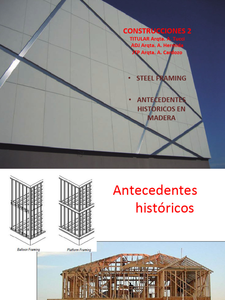 C2 Teórica Wood y Steel Frame | PDF | Humedad | Ingeniería de Edificación