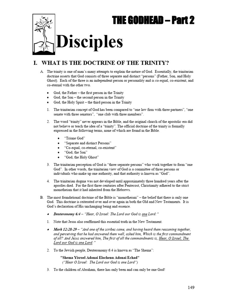 Lesson15 - The Godhead - Part II | PDF | Trinity | God The Father