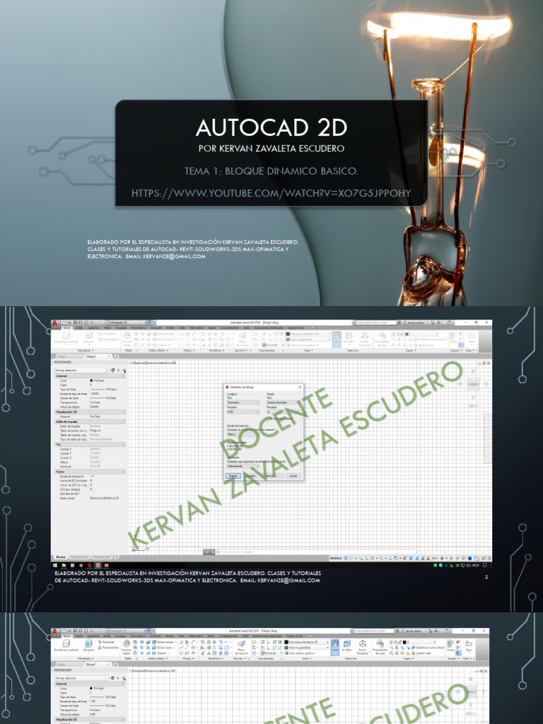 Autocad 2D Bloque Dinamico Basico | PDF