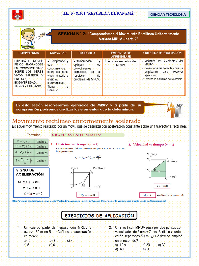 AdA 2-U2-5to | PDF | Aceleración | Física