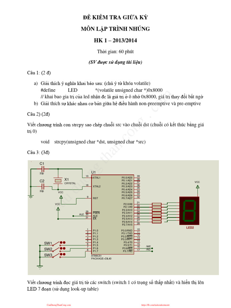 Lap Trinh He Thong Nhung Bui Quoc Bao Hk1 2013 2014 [Cuuduongthancong.com] | PDF