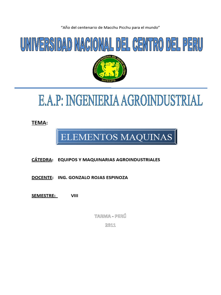 Elementos De Maqiunas 1 Pdf Tasas Temporales Ingeniería Mecánica