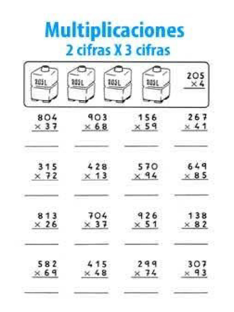 Multiplicación de Dos Cifras | PDF