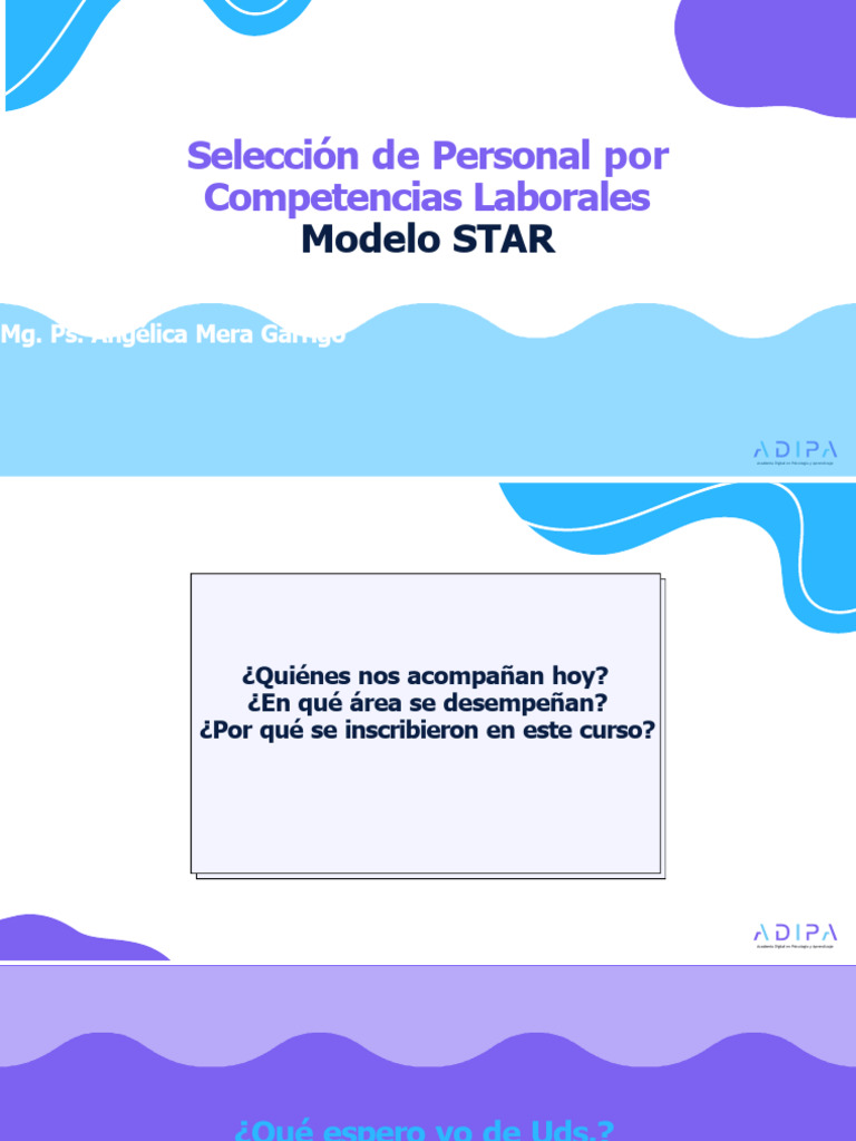 Selección de Personal: Modelo STAR | PDF | Gestión de recursos humanos ...