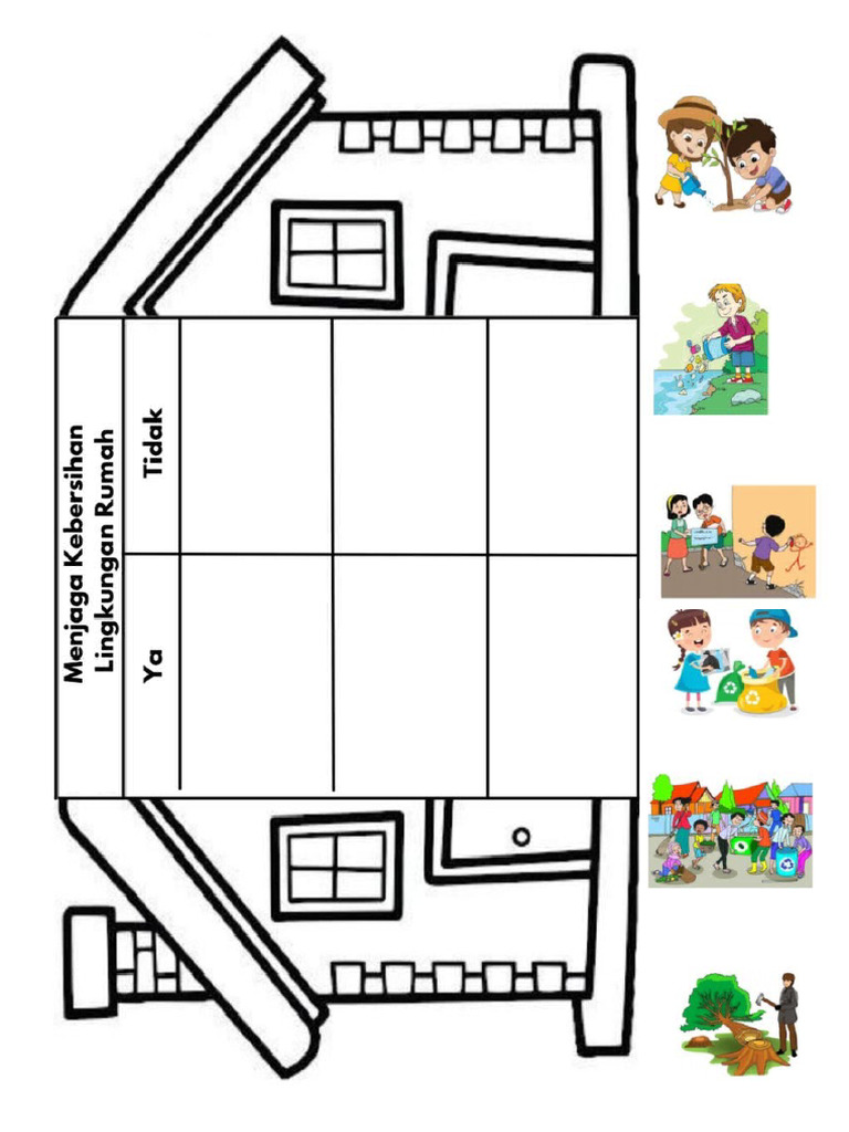 Happy Note Menjaga Kebersihan Lingkungan Rumah | PDF