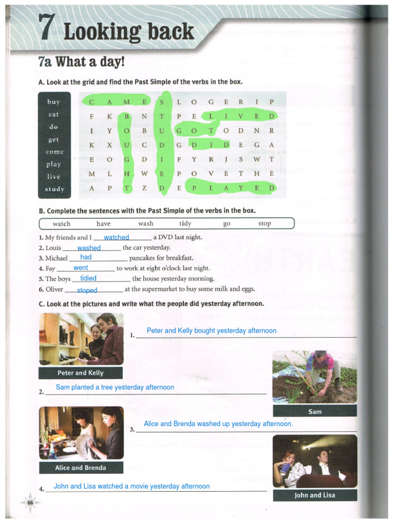 Workbook Unit 7 | PDF