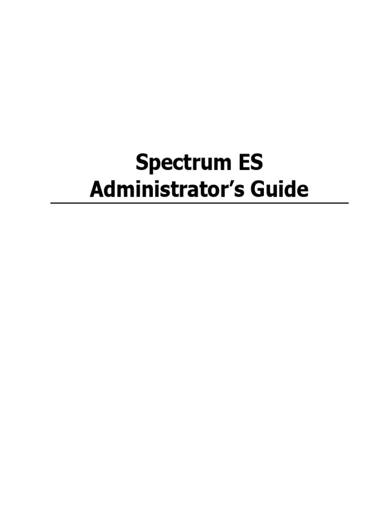 Spectrum - Es - Administrator - Guide Perkin | PDF | Computer File | Login