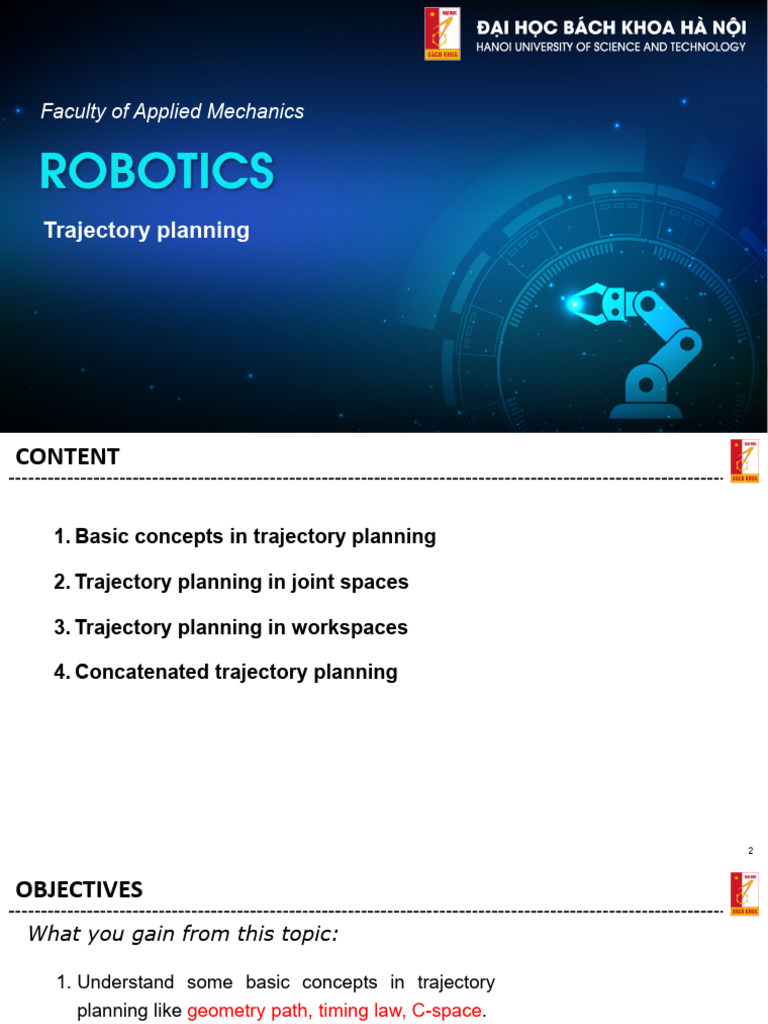ME3209 - Topic 10 Trajectory Planning | PDF | Trigonometric Functions ...