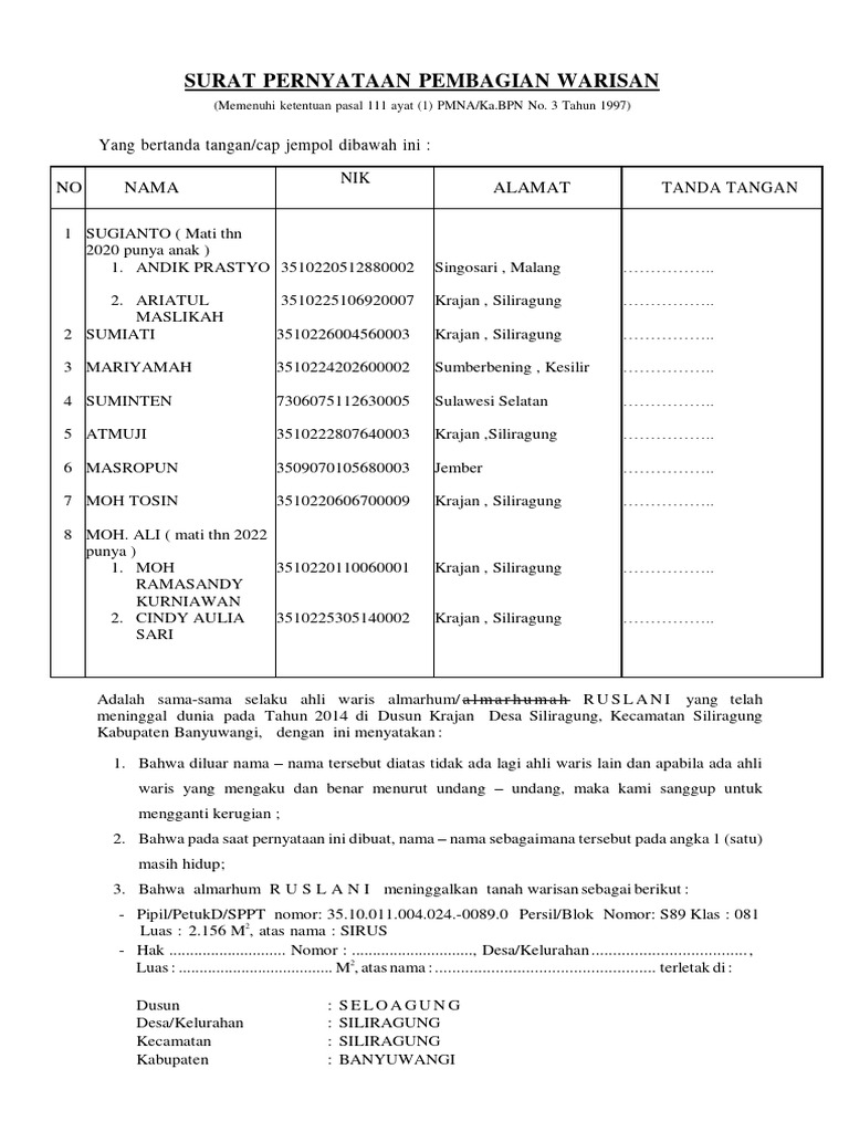 SURAT Suminten | PDF