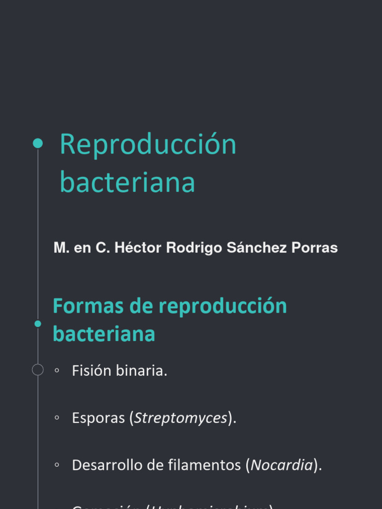 06 Reproducci - N Bacteriana | PDF | Biología Celular) | Las bacterias