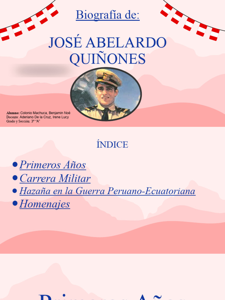 José Quiñones: Héroe Peruano y Aviador | PDF | Militar