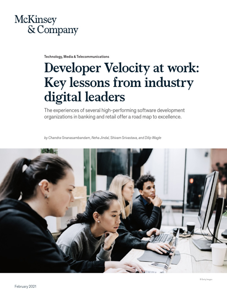MCK - Developer Velocity at Work - Key Lessons From Industry Digital ... MCK - Developer Velocity at Work - Key Lessons From Industry Digital ...