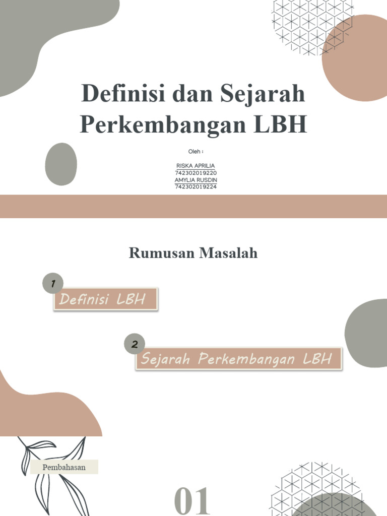 Definisi Dan Sejarah Perkembangan LBH | PDF