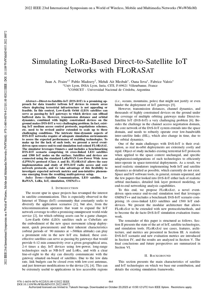 5 Simulating - LoRa-Based - Direct-to-Satellite - IoT - Networks - With ... 5 Simulating - LoRa-Based - Direct-to-Satellite - IoT - Networks - With ...