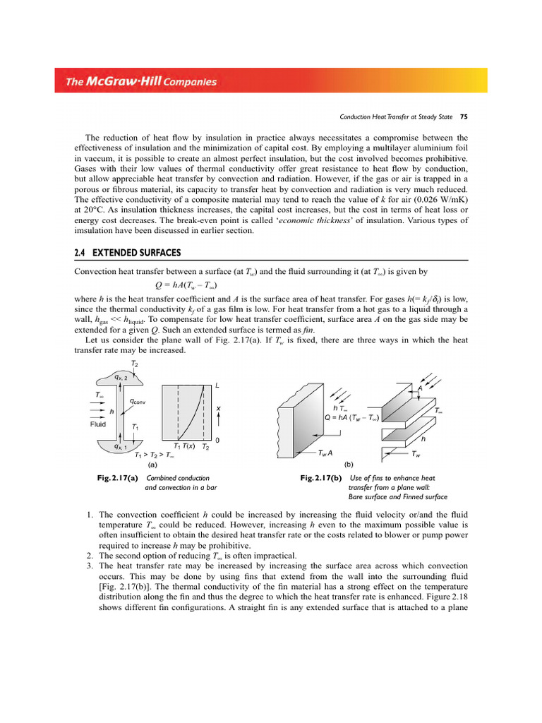 Extended Surfaces | PDF | Thermal Insulation | Heat Transfer