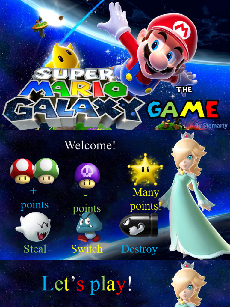 Super Mario Galaxy PPT Bomb Game | PDF