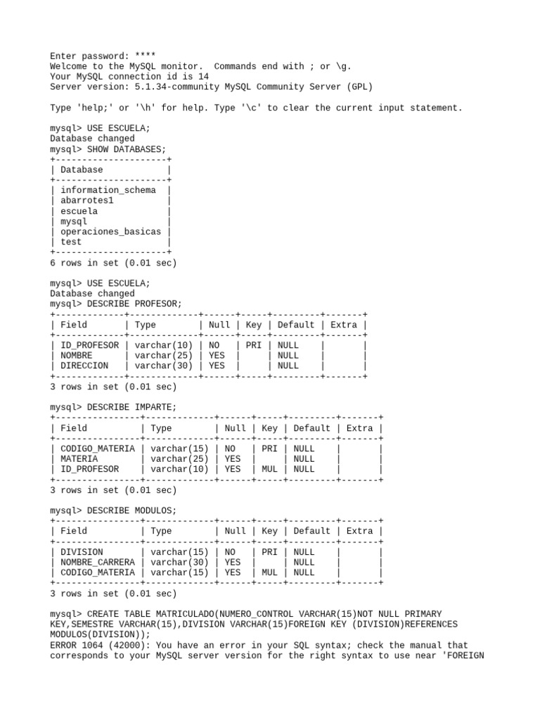 Use Escuela | PDF | Data Model | Computer Programming