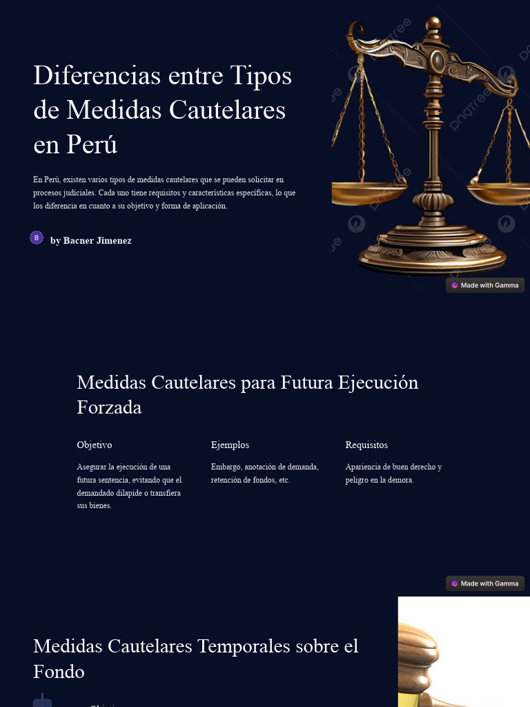 Diferencias Entre Tipos de Medidas Cautelares en Peru | PDF | Mandato ...
