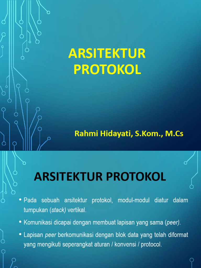 Materi 2 - Arsitektur Protokol | PDF | Komputer