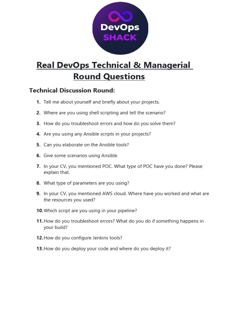 Real DevOps Technical Devops Shack | PDF