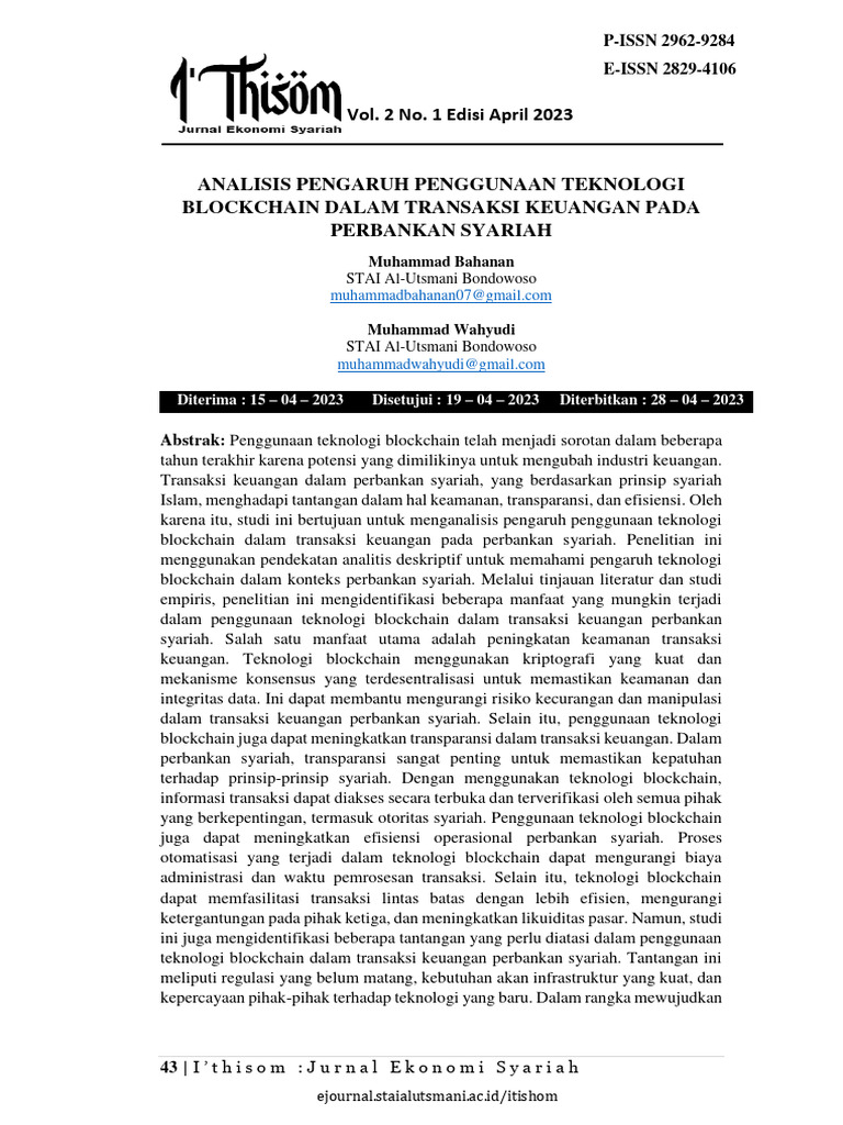 JURNAL Muhammad Bahanan | PDF