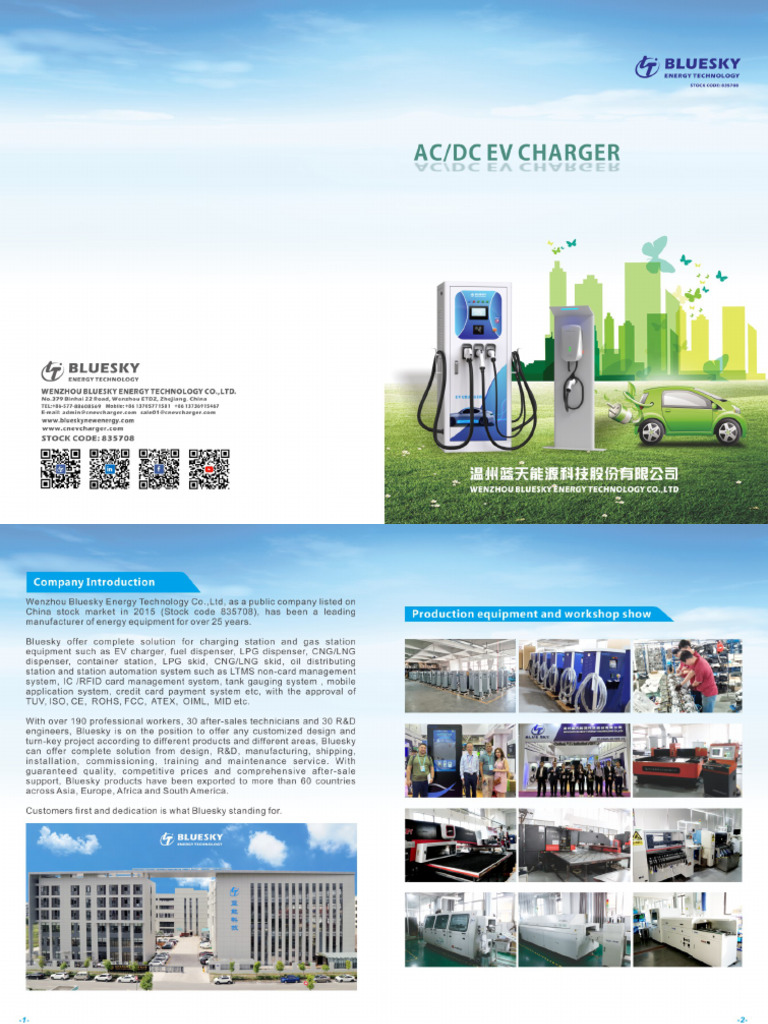 Bluesky Ev Charger Catalogue 2023 | PDF
