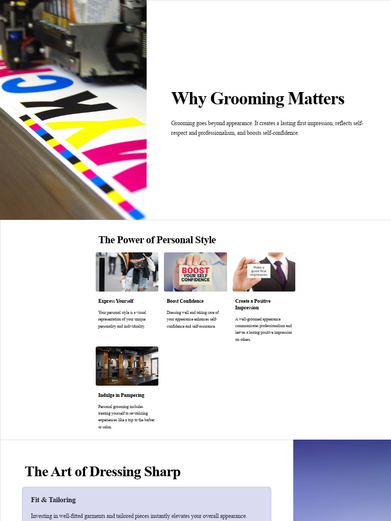 Why Grooming Matters | Download Free PDF | Hairstyle | Clothing