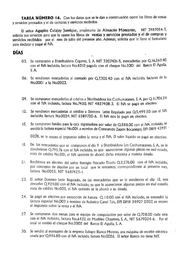 libro de compras y ventas | PDF