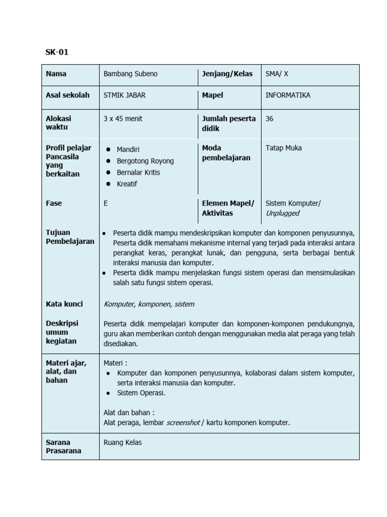 Dokumen Pertemuan 1 | PDF | Komputer