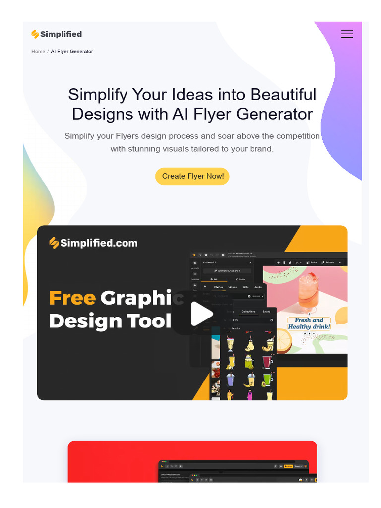 Free AI Flyer Generator for Stunning Designs | PDF | Social Media ...
