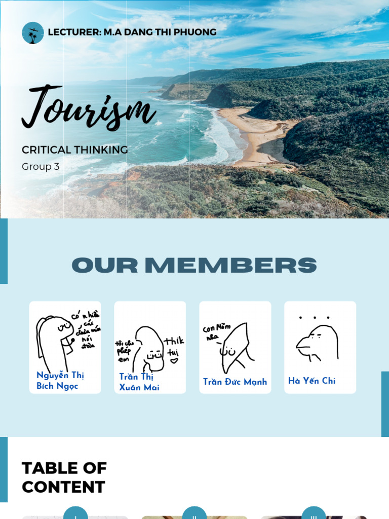 Critical Thinking Final Slide | PDF | Goal | Tourism