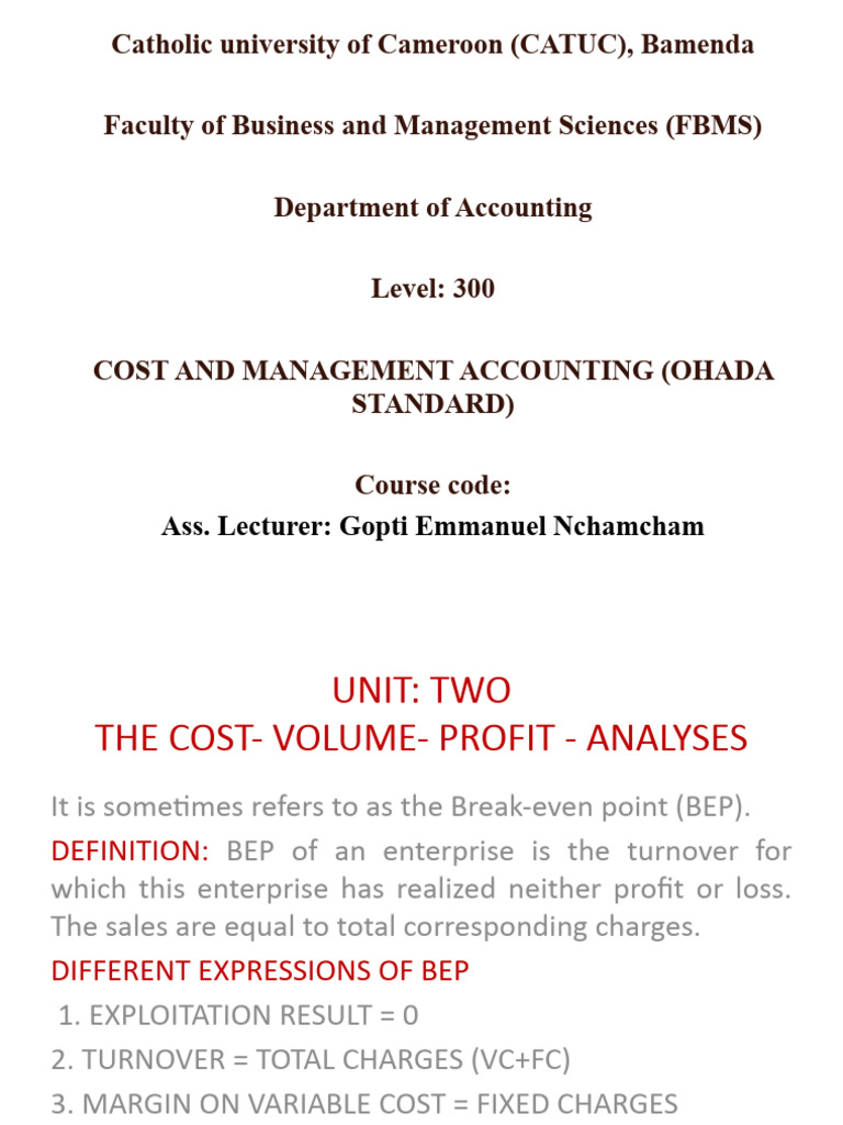 Understanding Break-Even Point (BEP) | PDF | Business Economics ...