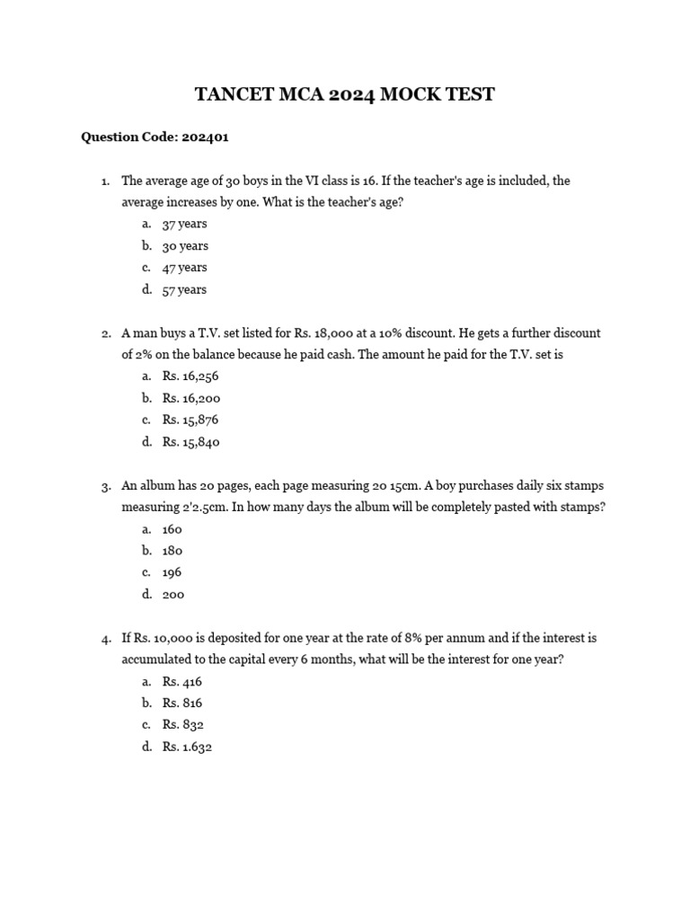 MCA Questions | Download Free PDF | Computer Program | Programming