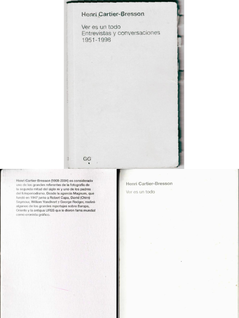 Ver Es Un Todo, de Henri Cartier-Bresson - Repaired | PDF