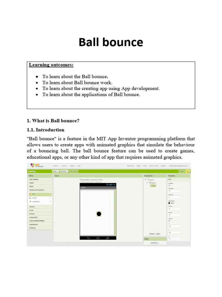 EBOOK-ball Bounce - MIT | PDF | Mobile App | Simulation