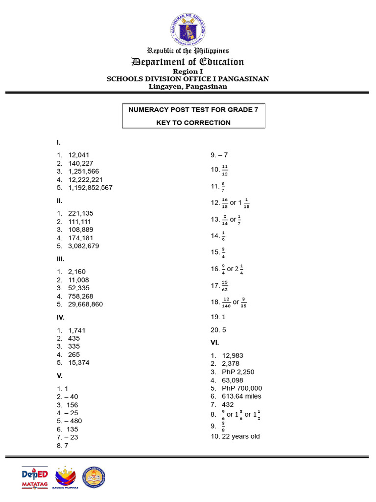 Key Answer | PDF | Philippines