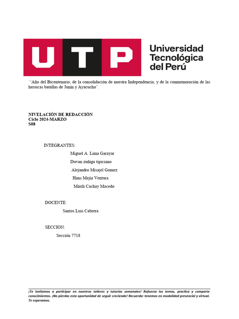 S08 - +escritura Practica Semi Final Terminado 23 | PDF | Energía renovable | Biodiversidad