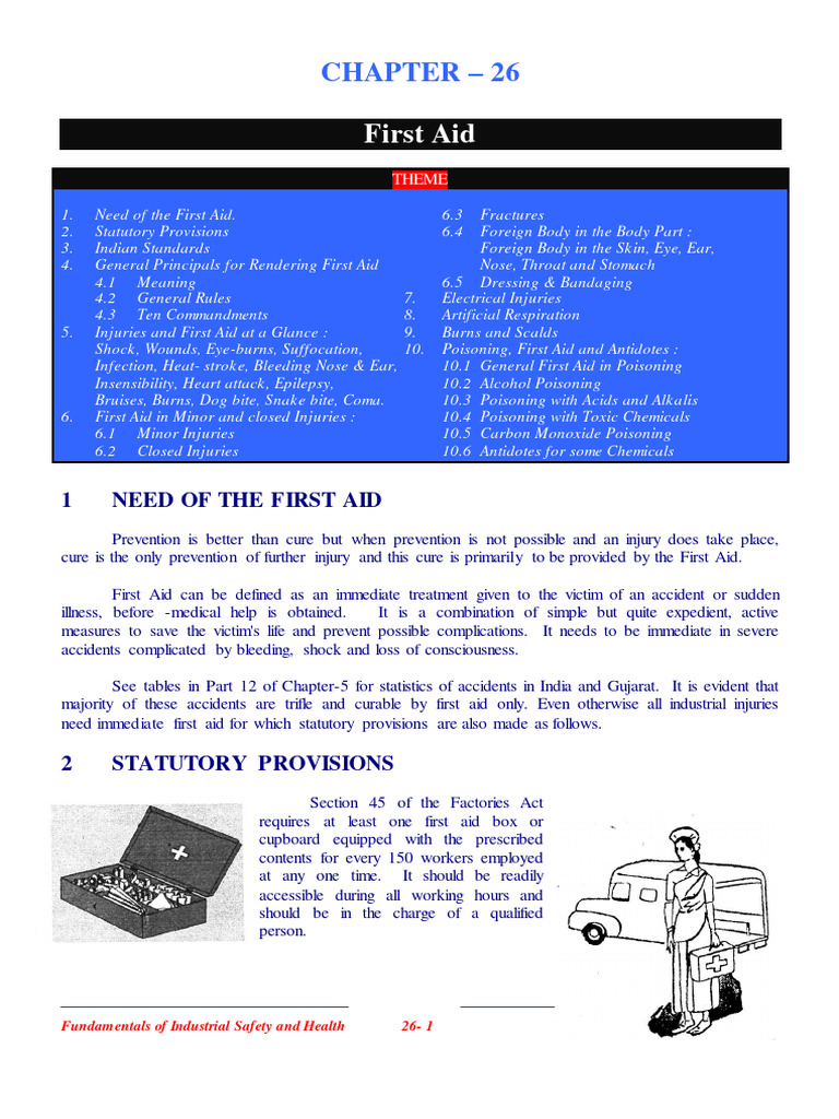 CHAPTER 26 FIRST AID | PDF | First Aid | Wound